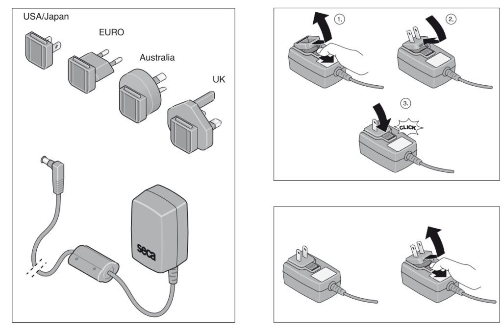 Universal Power Adaptor for Seca Scales Seca 400 in UAE at Vcare Mart